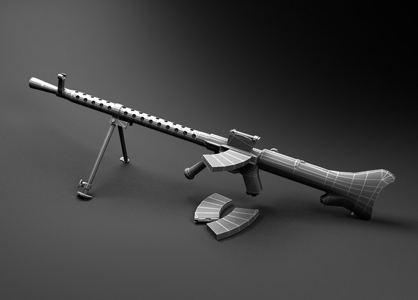 modèle 3D de 31M LMG [Steyr-Solothurn S2-200] - TurboSquid 950896