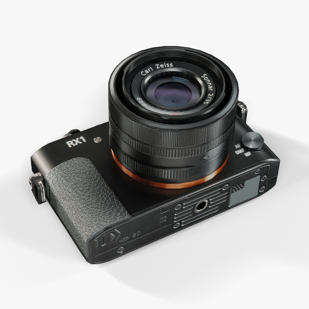 low-poly sony cyber-shot dsc-rx1 3d max