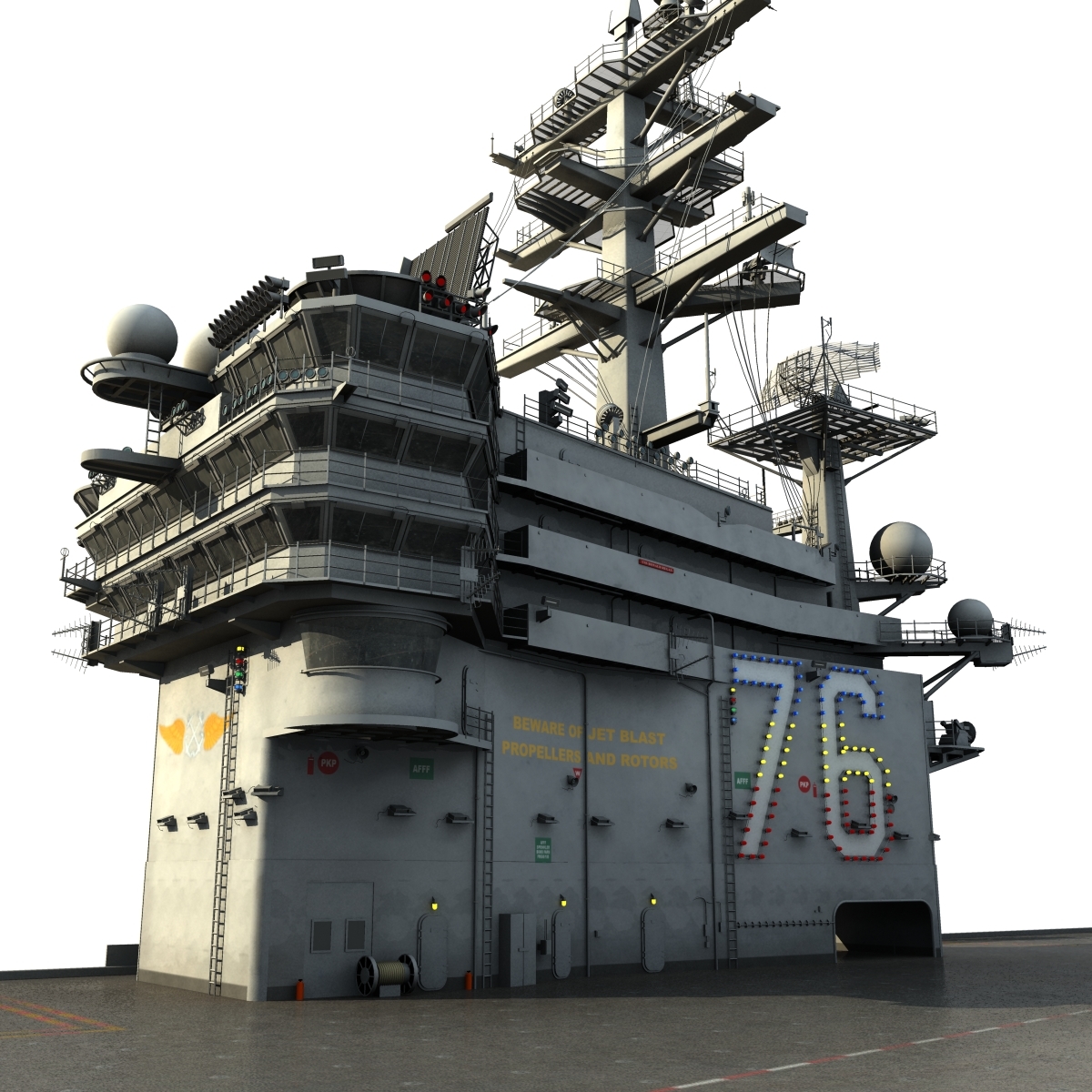 uss ronald reagan cvn-76 3d model