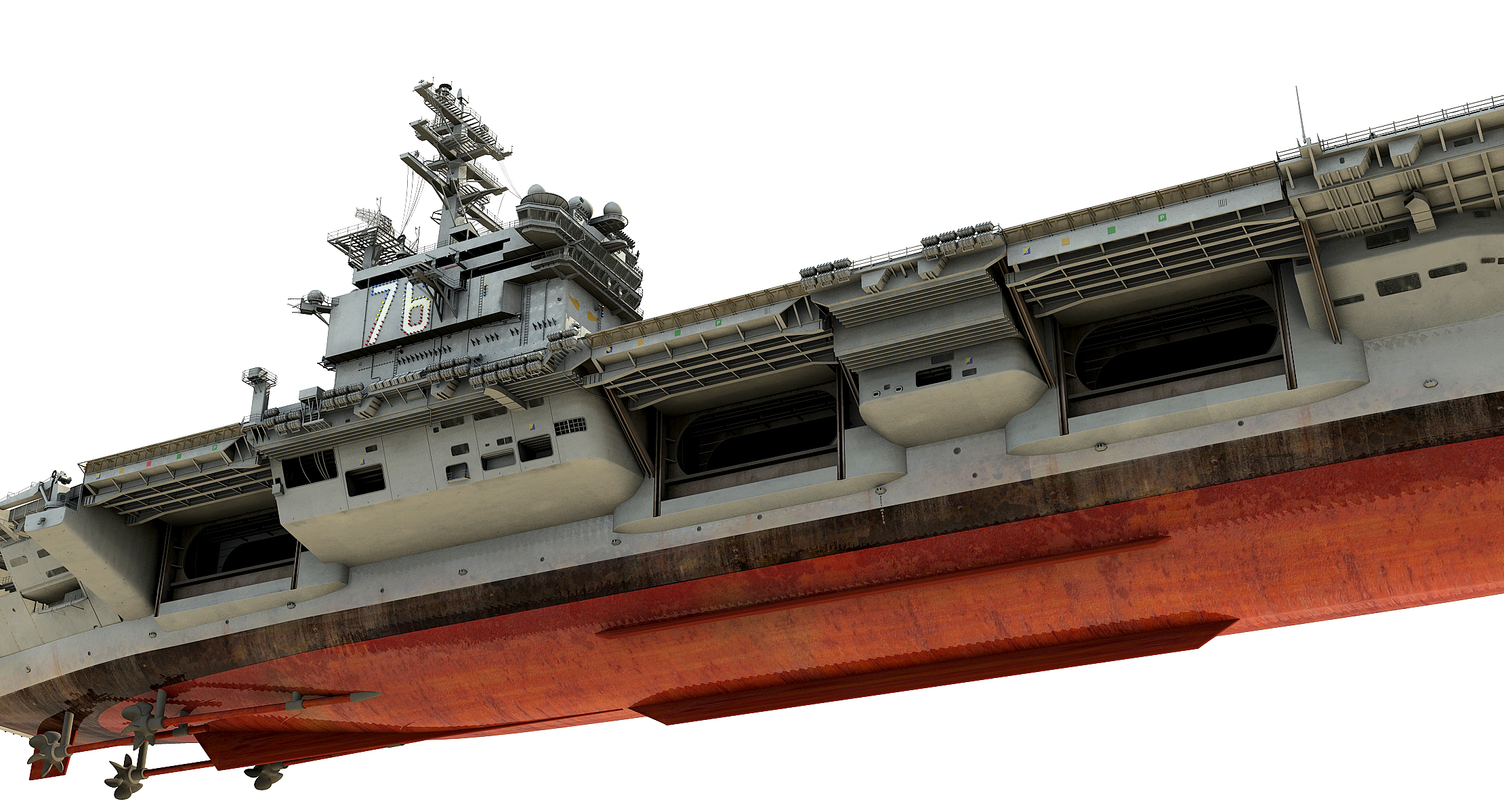 uss ronald reagan cvn-76 3d model