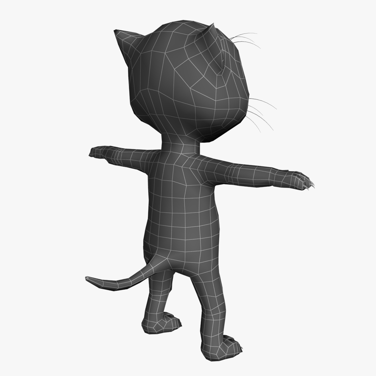 cat cartoon 3d max