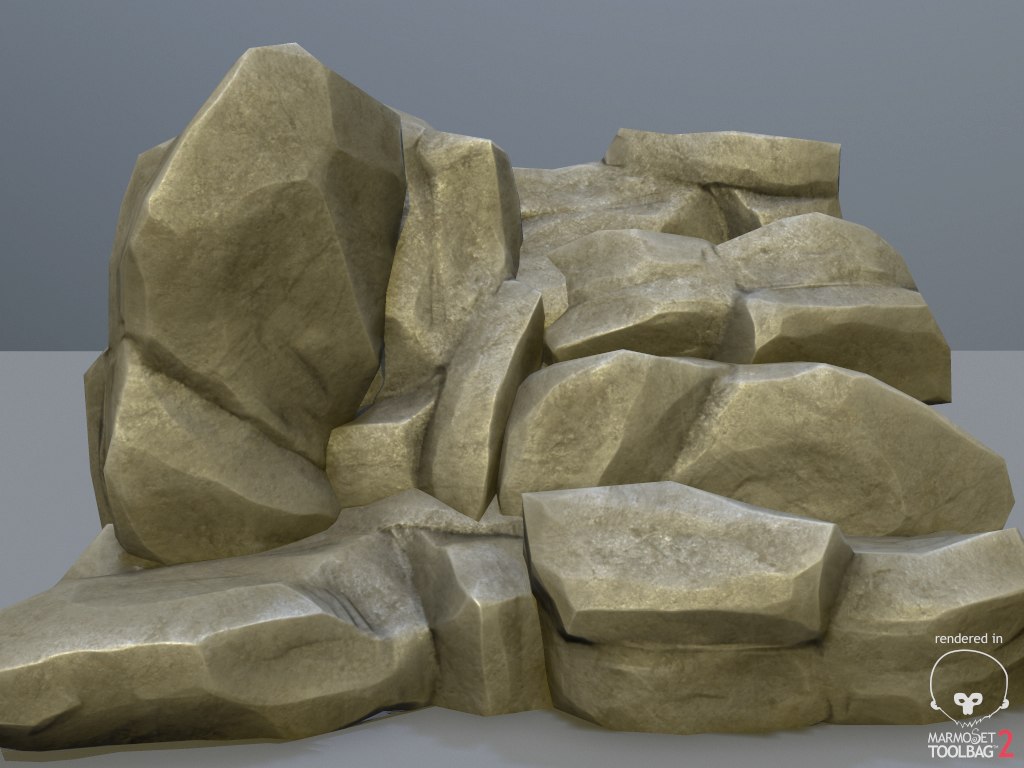 ready rock 3d model