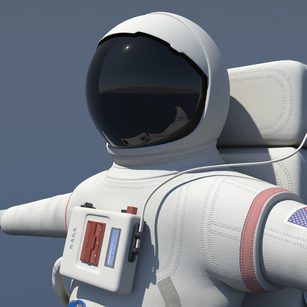 3d obj rigged nasa astronaut