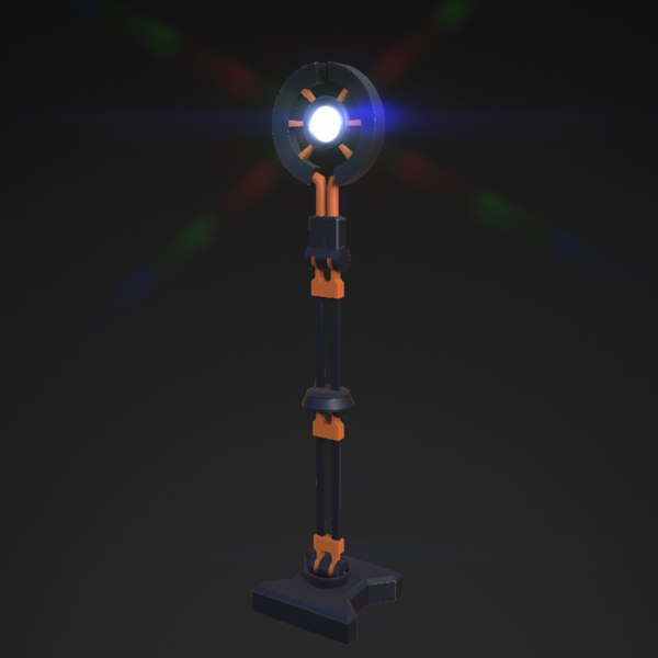 3d model sci-fi lamp