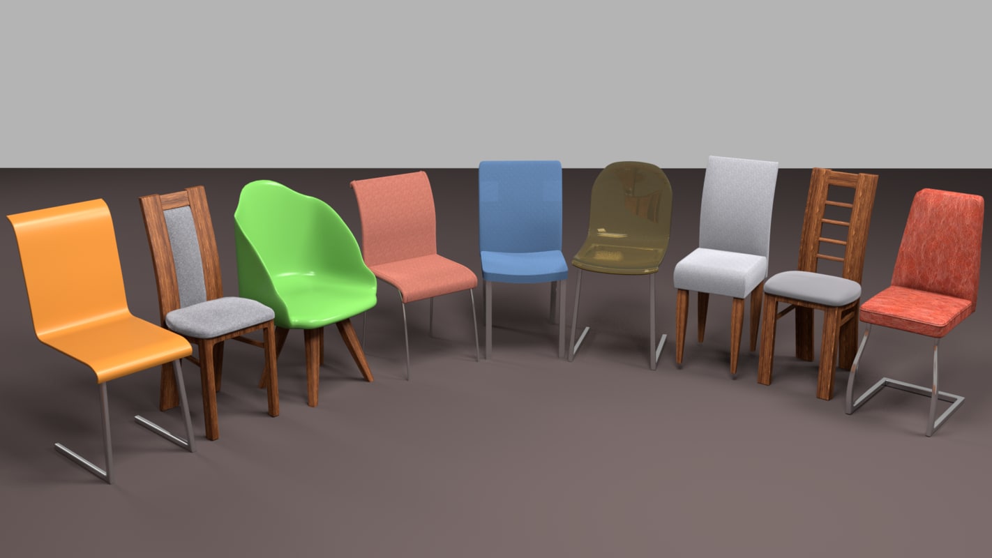 chairs interior 3d model