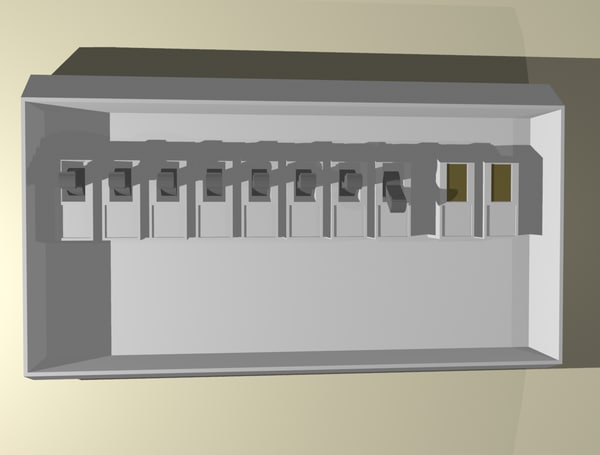 fuse box 3d model