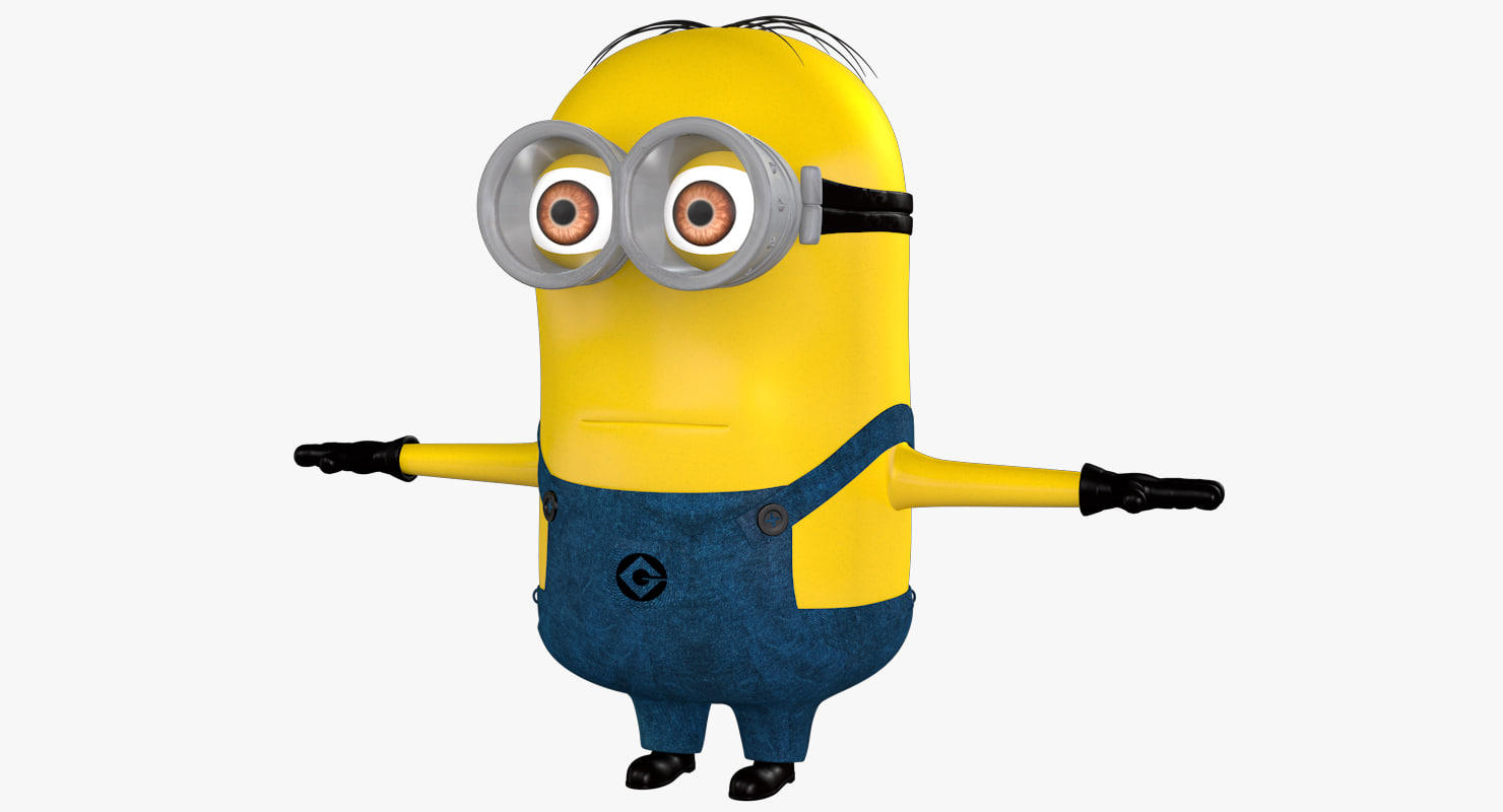 minion film cartoon 3d model