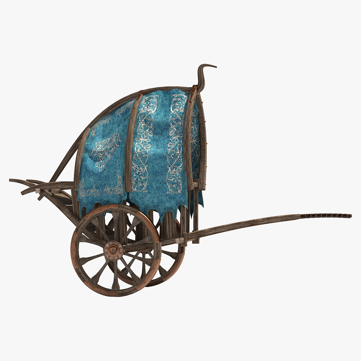 3d model fantasy cart