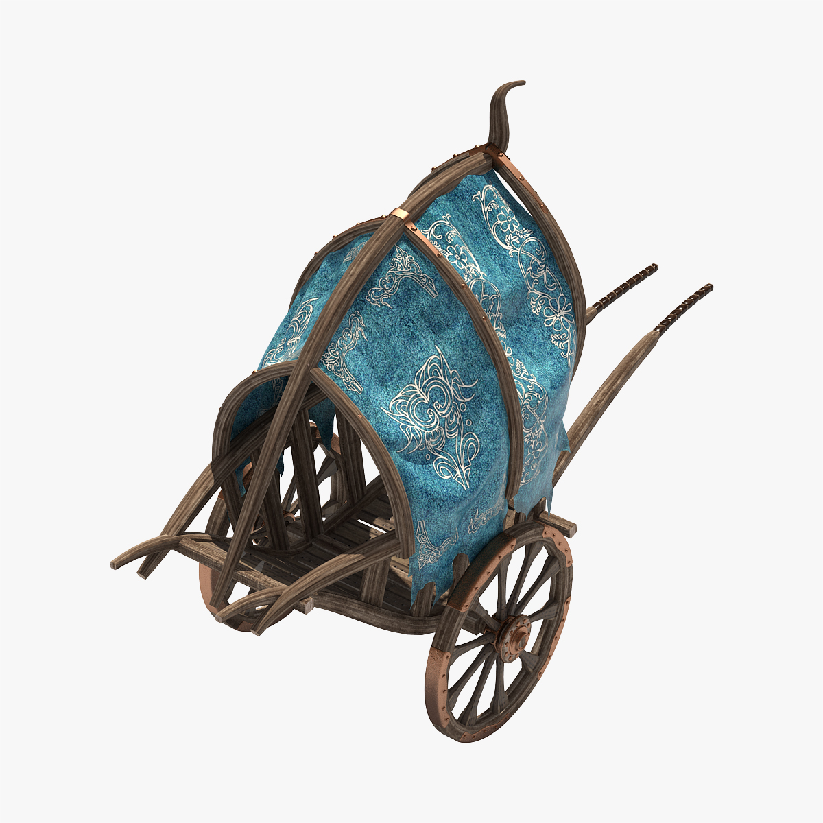 3d model fantasy cart