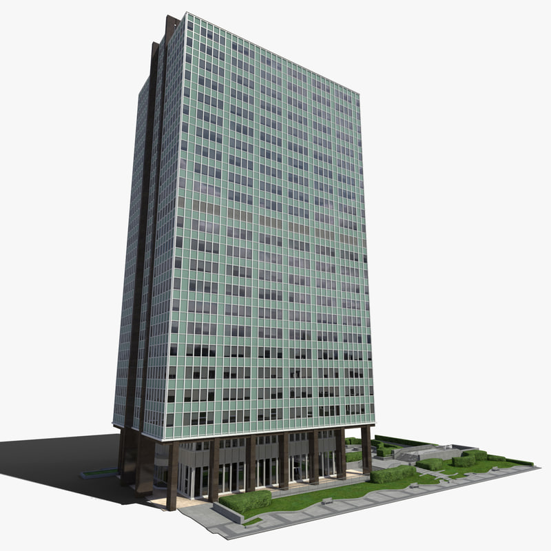 3d office building