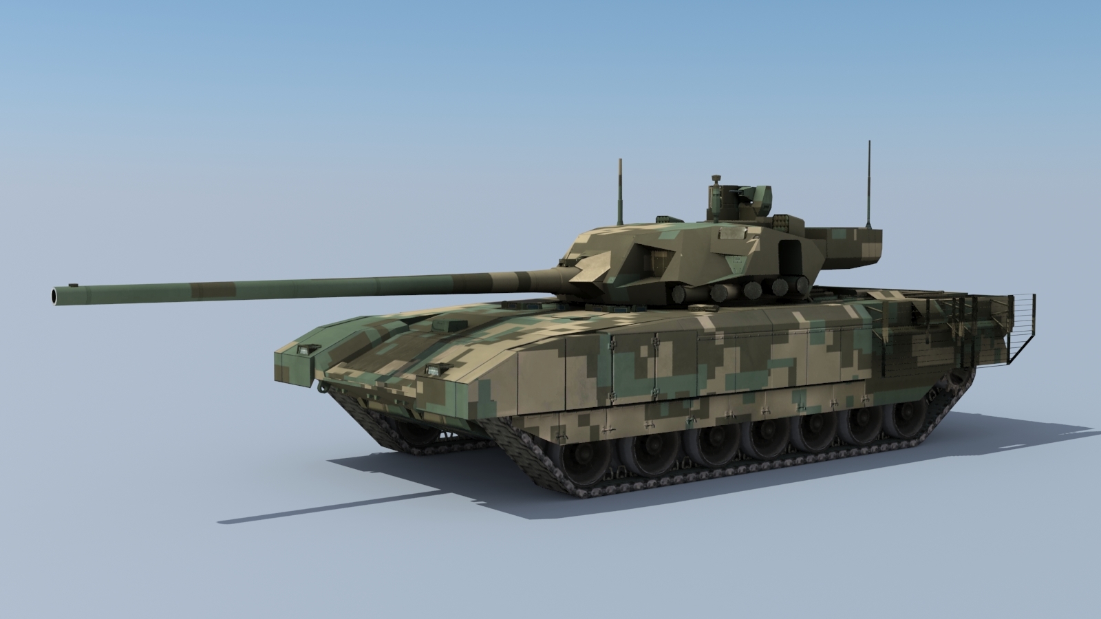 3d russian armata t-14 battle tank model