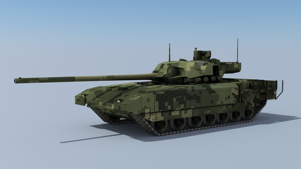 3d russian armata t-14 battle tank model
