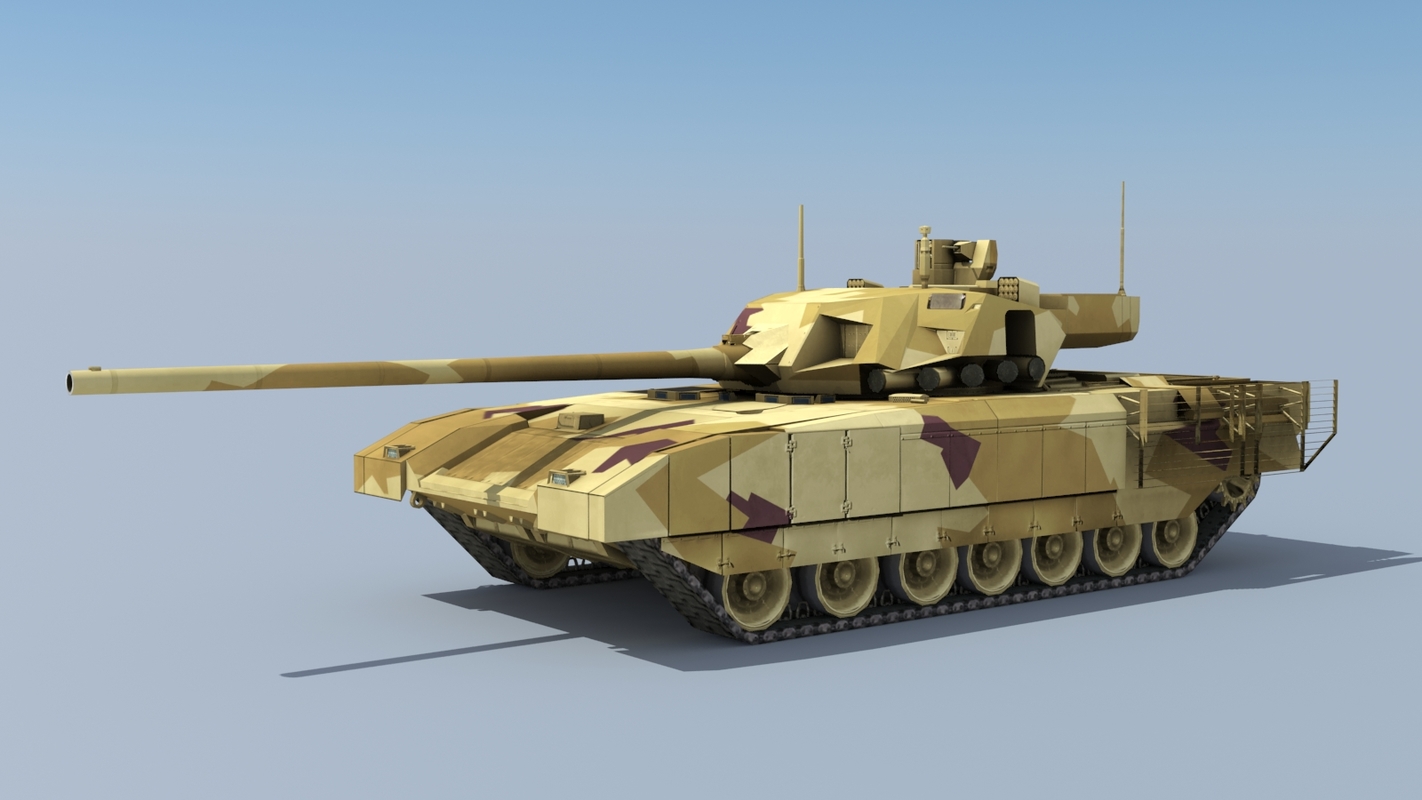 3d russian armata t-14 battle tank model