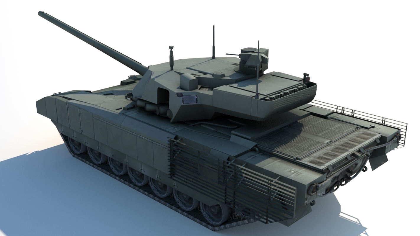3d russian armata t-14 battle tank model