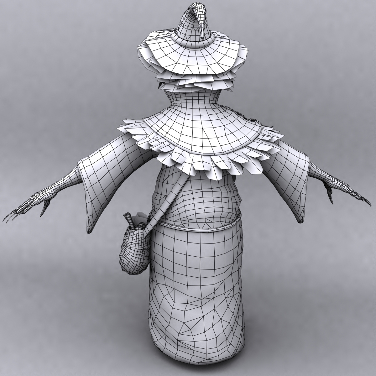 3d fantasy witch model
