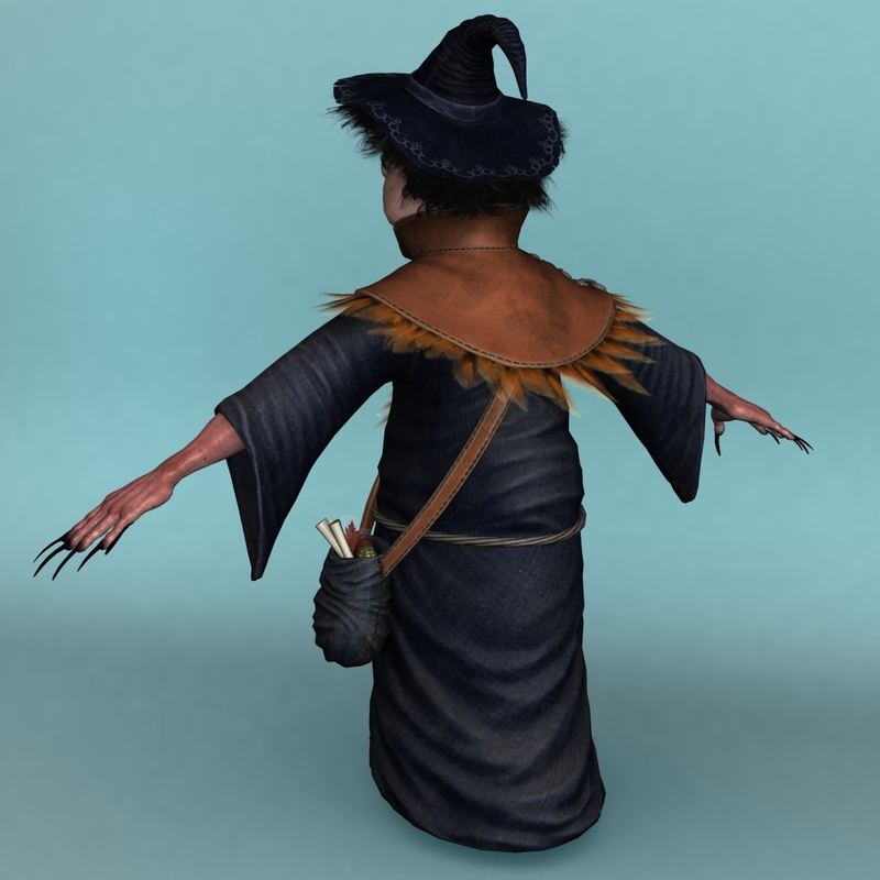 3d fantasy witch model