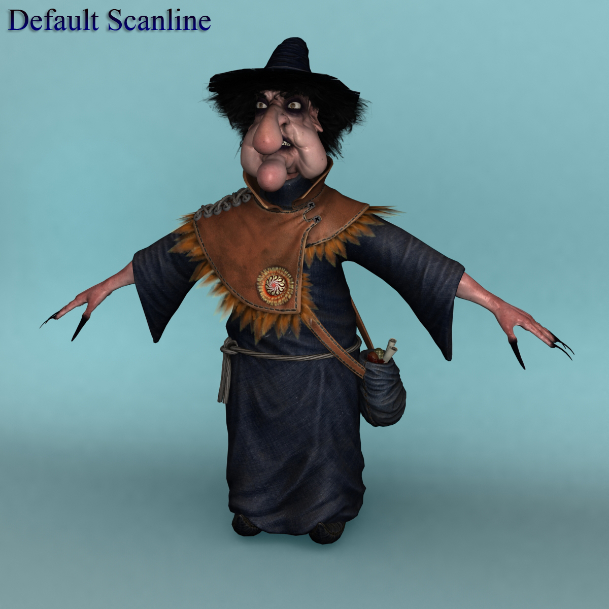 3d fantasy witch model
