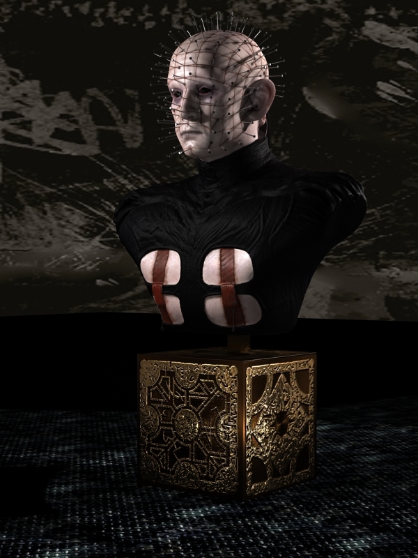 3d model bust pinhead hellraiser