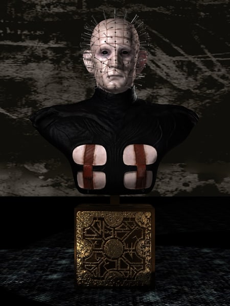 3d model bust pinhead hellraiser