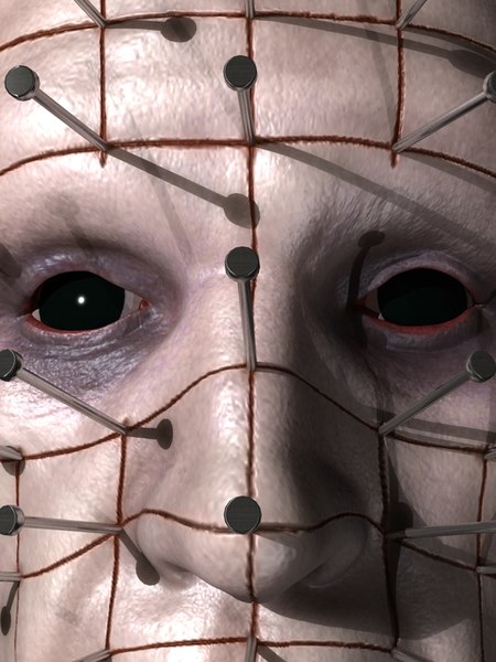 3d model bust pinhead hellraiser