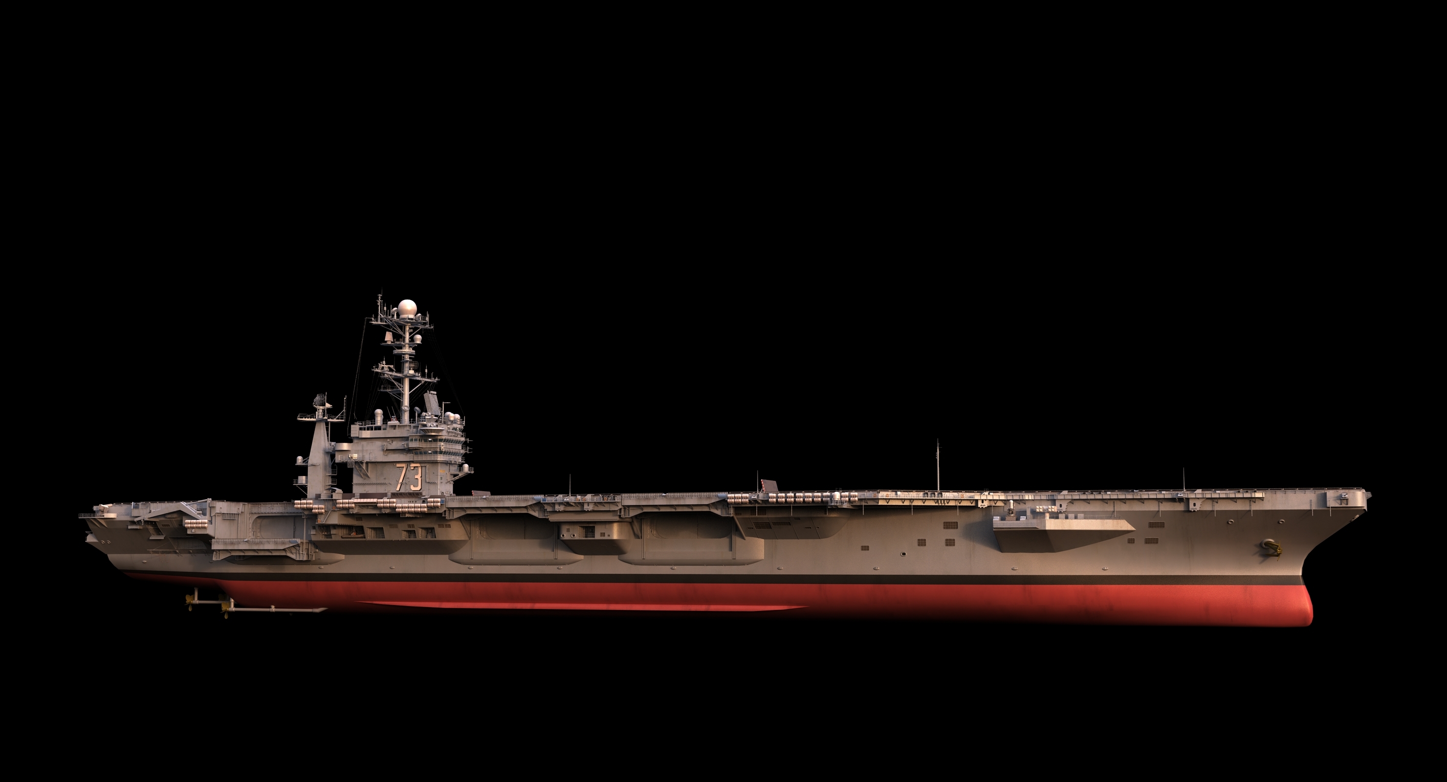 3d model cvn 73 e uss