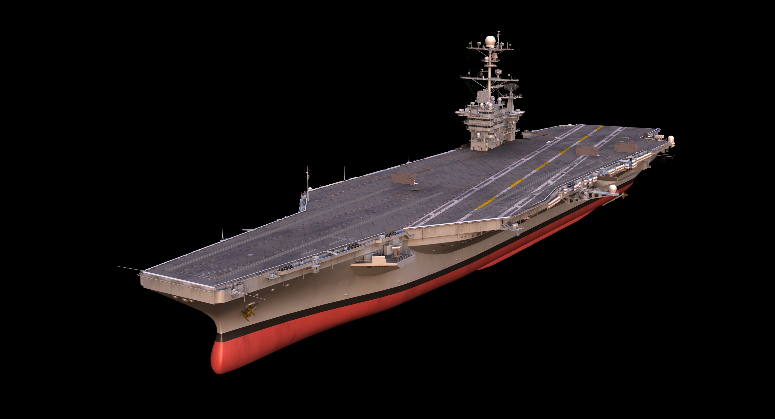 3d model cvn 73 e uss
