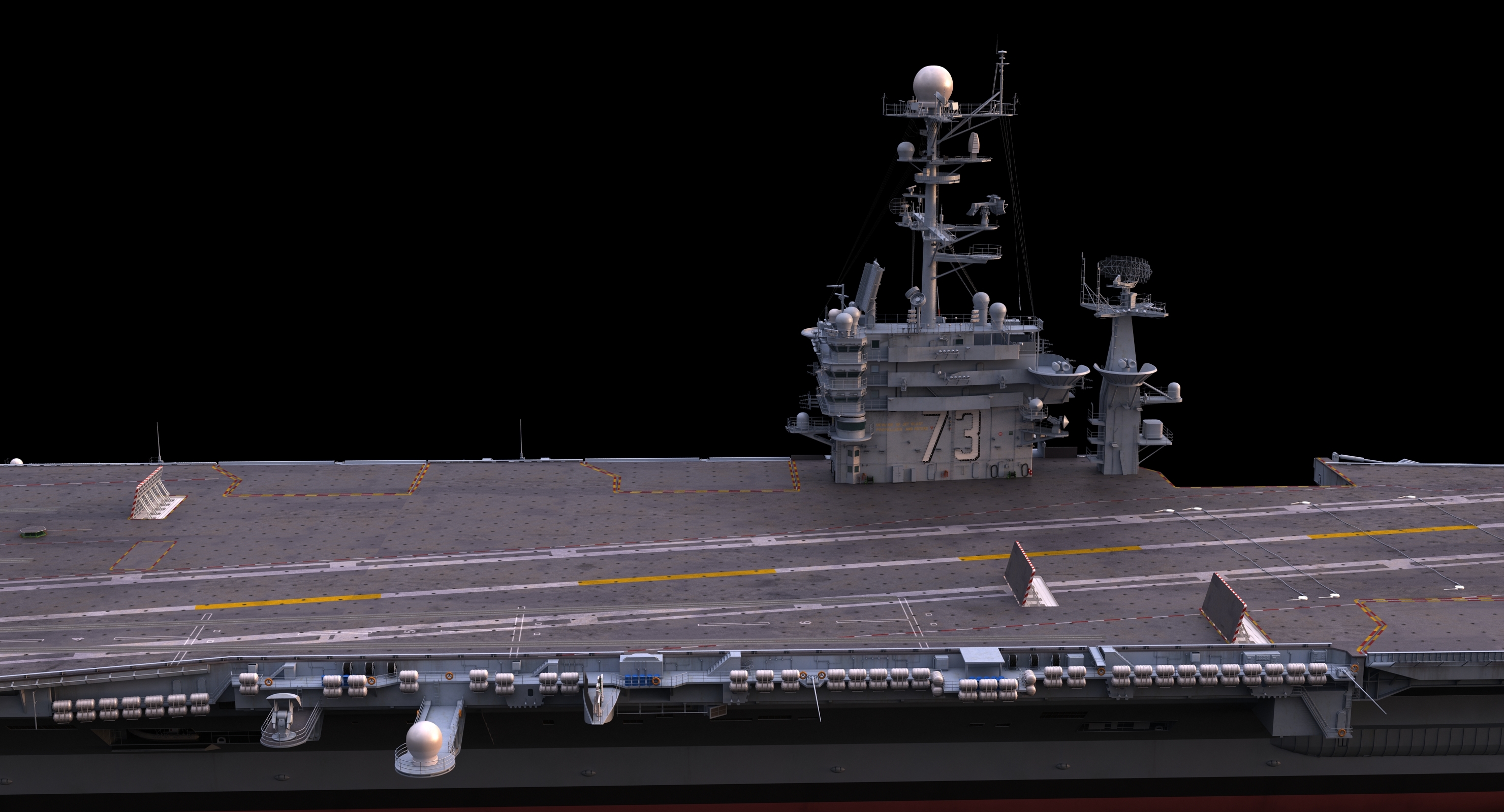 3d model cvn 73 e uss