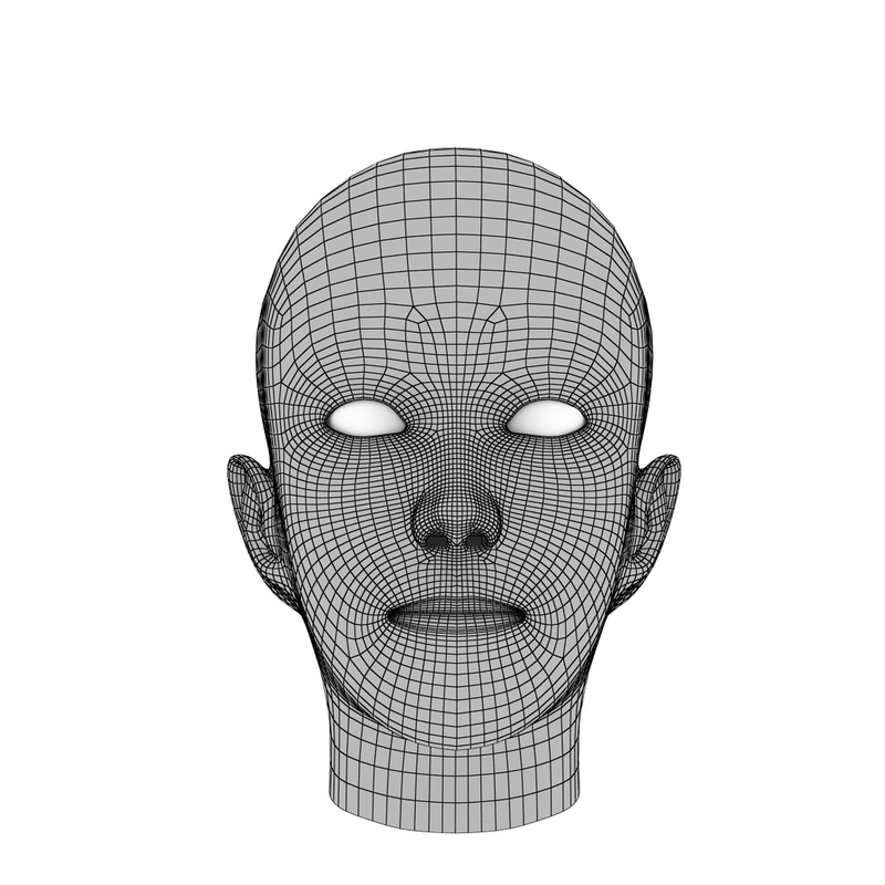 3d head mesh
