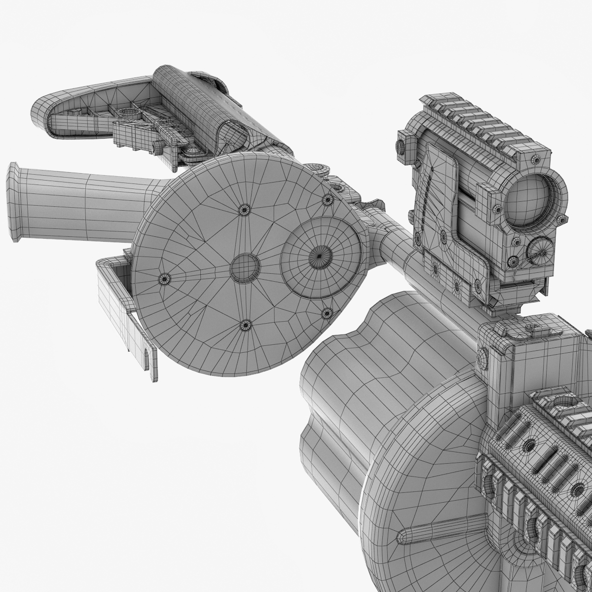 3d milkor mgl-140 materials model