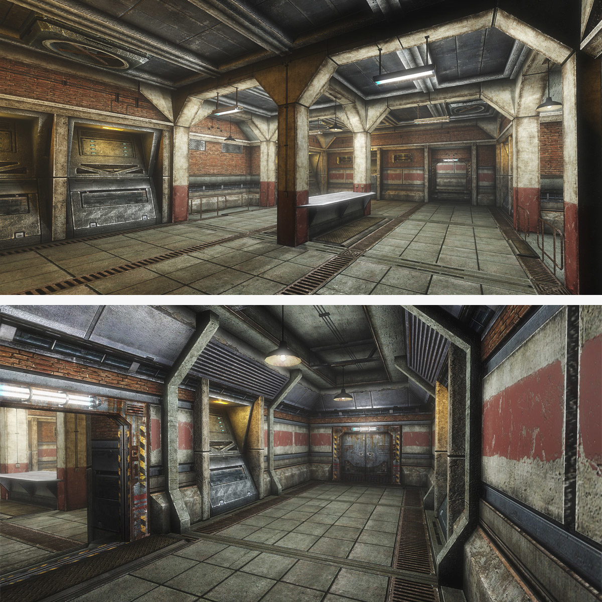 3ds sci-fi interior armory