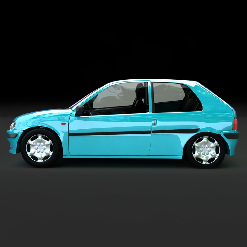 3d model peugeot 106