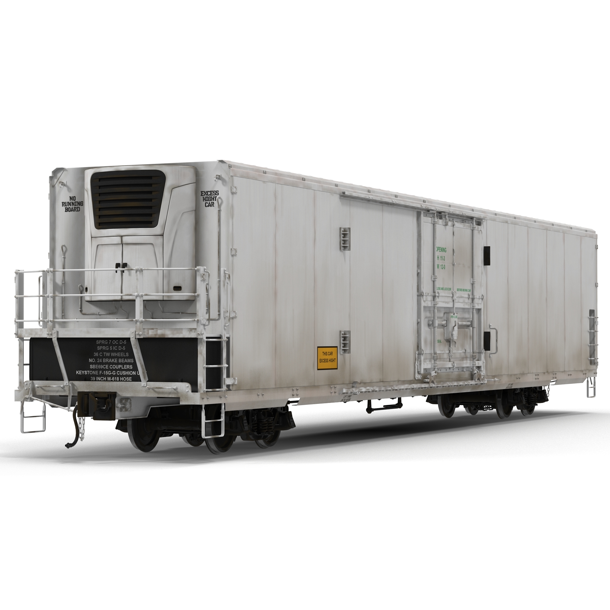 railroad refrigerator car generic 3d max