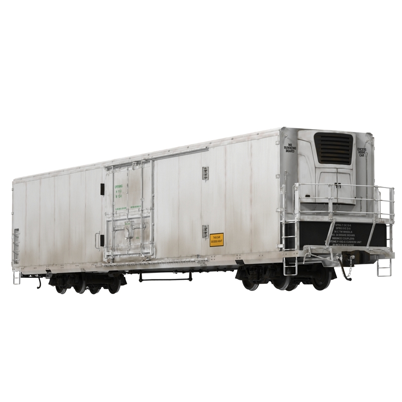 railroad refrigerator car generic 3d max