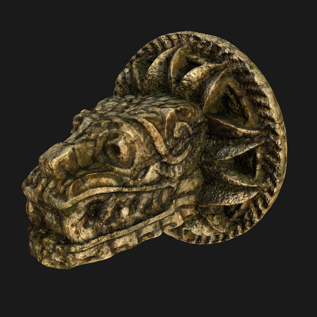 quetzalcoatl mayan aztec dragon 3d model