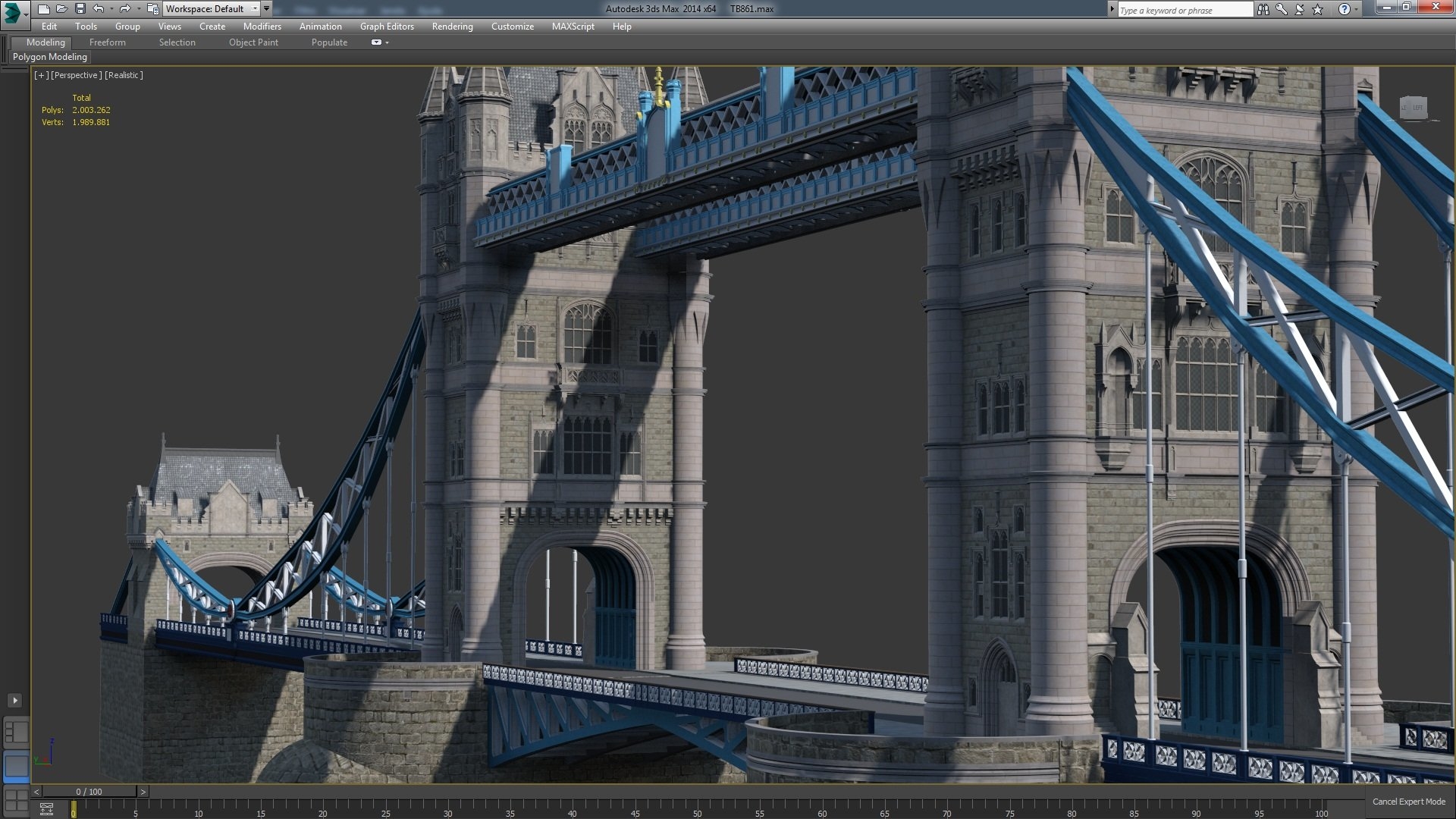 3d model tower bridge