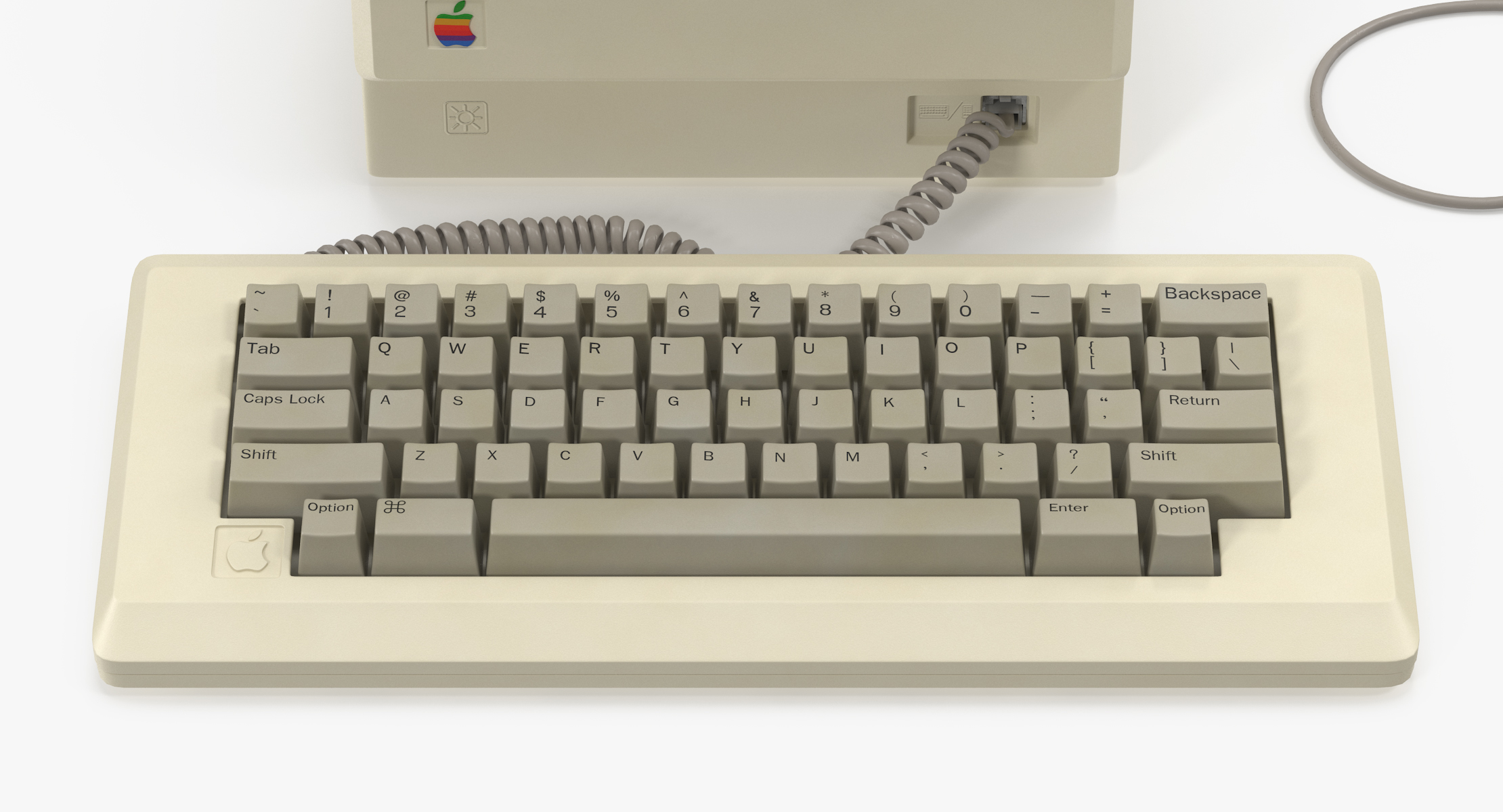 3d apple macintosh 128k model