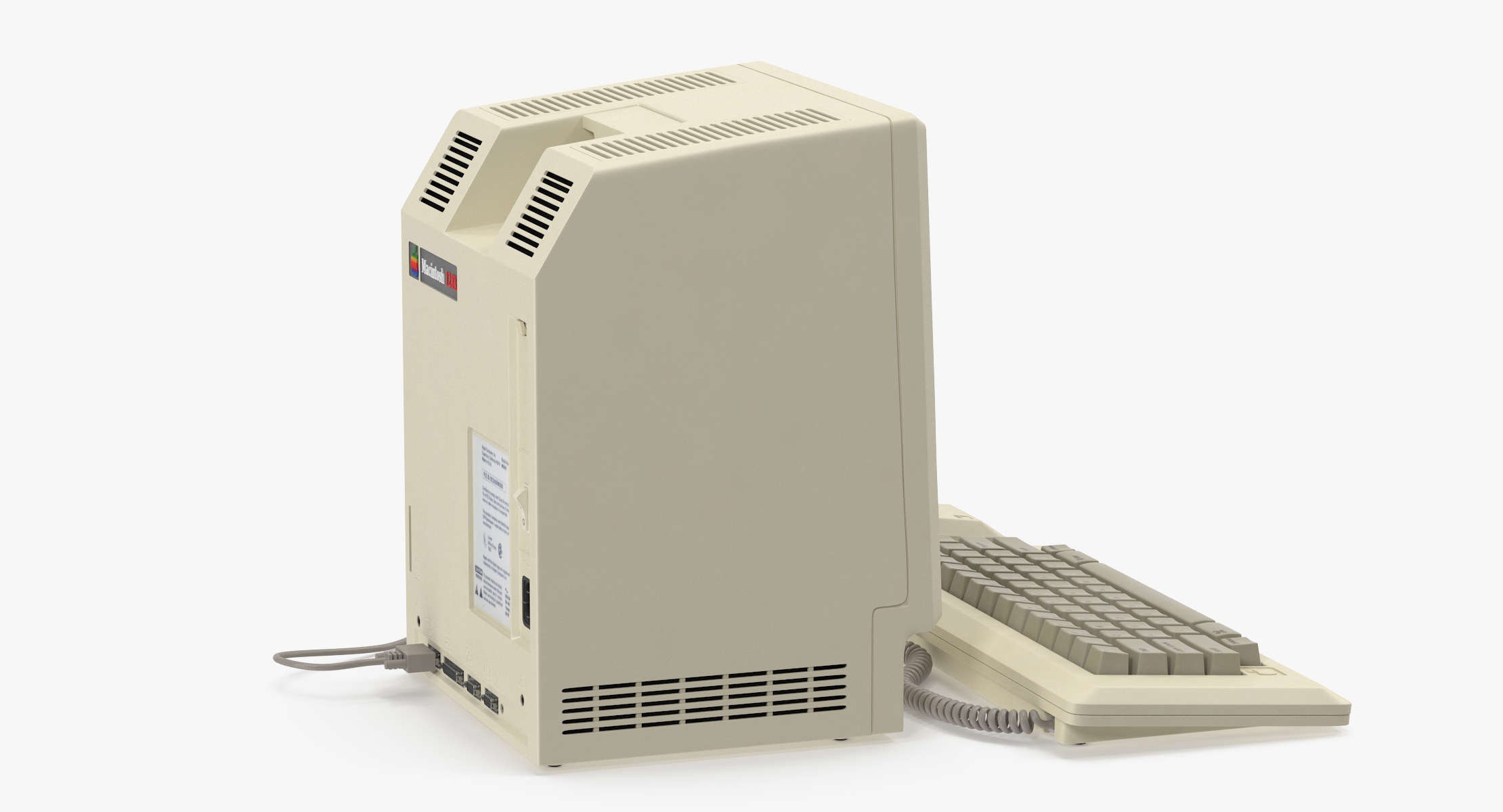 3d apple macintosh 128k model