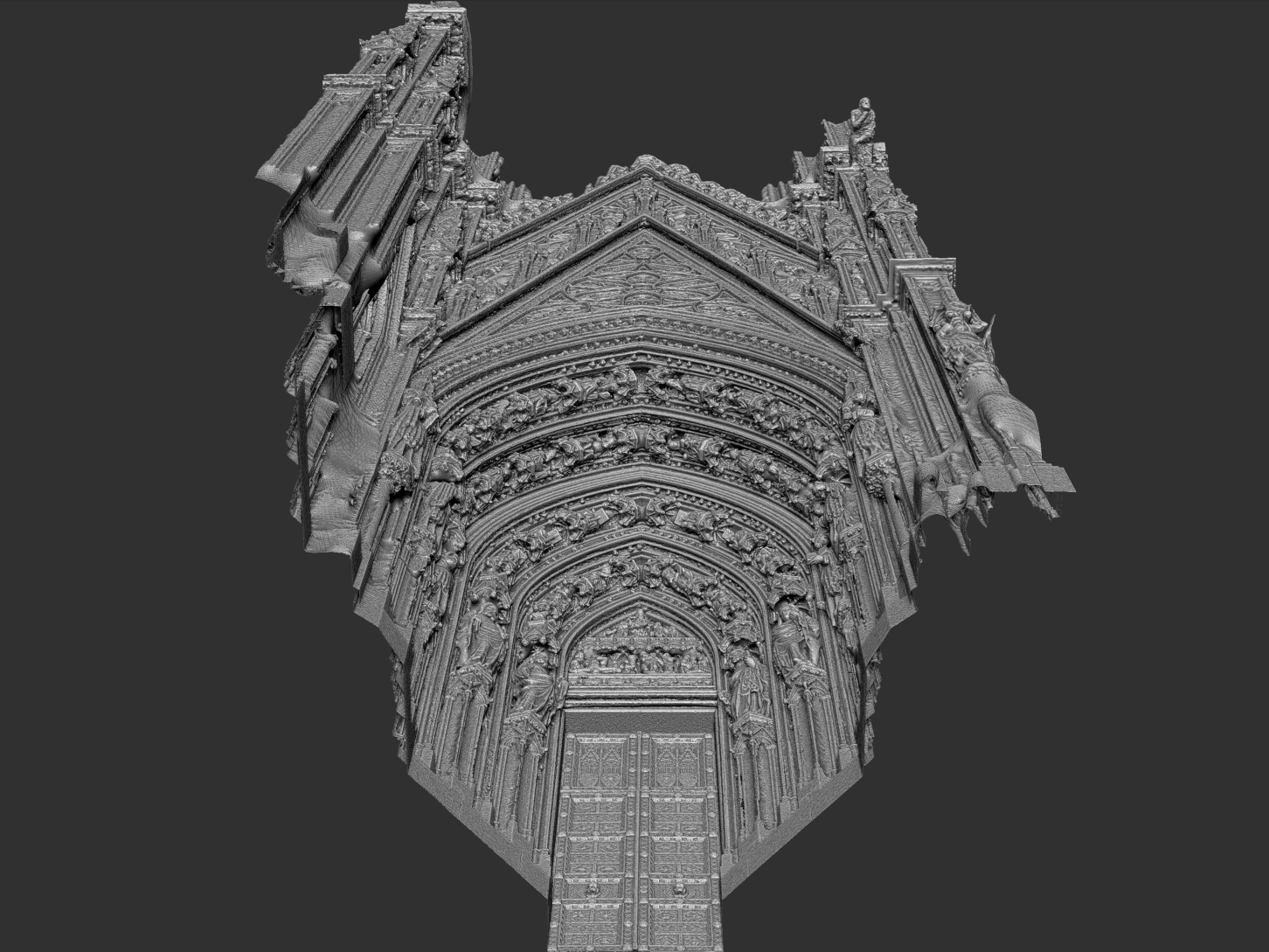 gothic architecture cathedral scanned obj