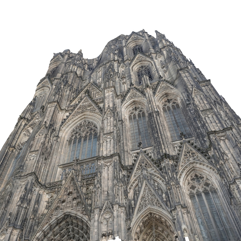 3d gothic architecture cathedral scanned