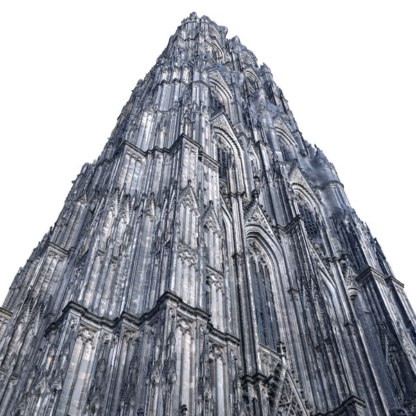 3d gothic architecture cathedral scanned