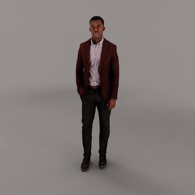 human architectural rig 3d model