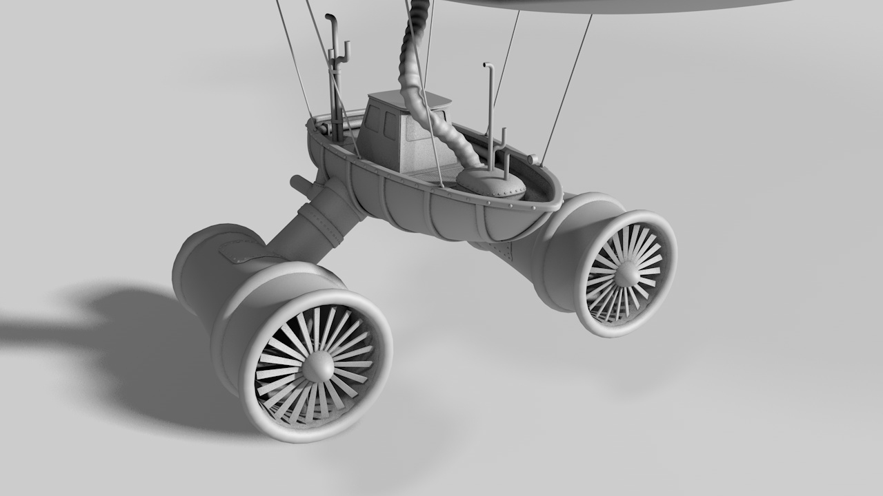 zeppelin 3d model