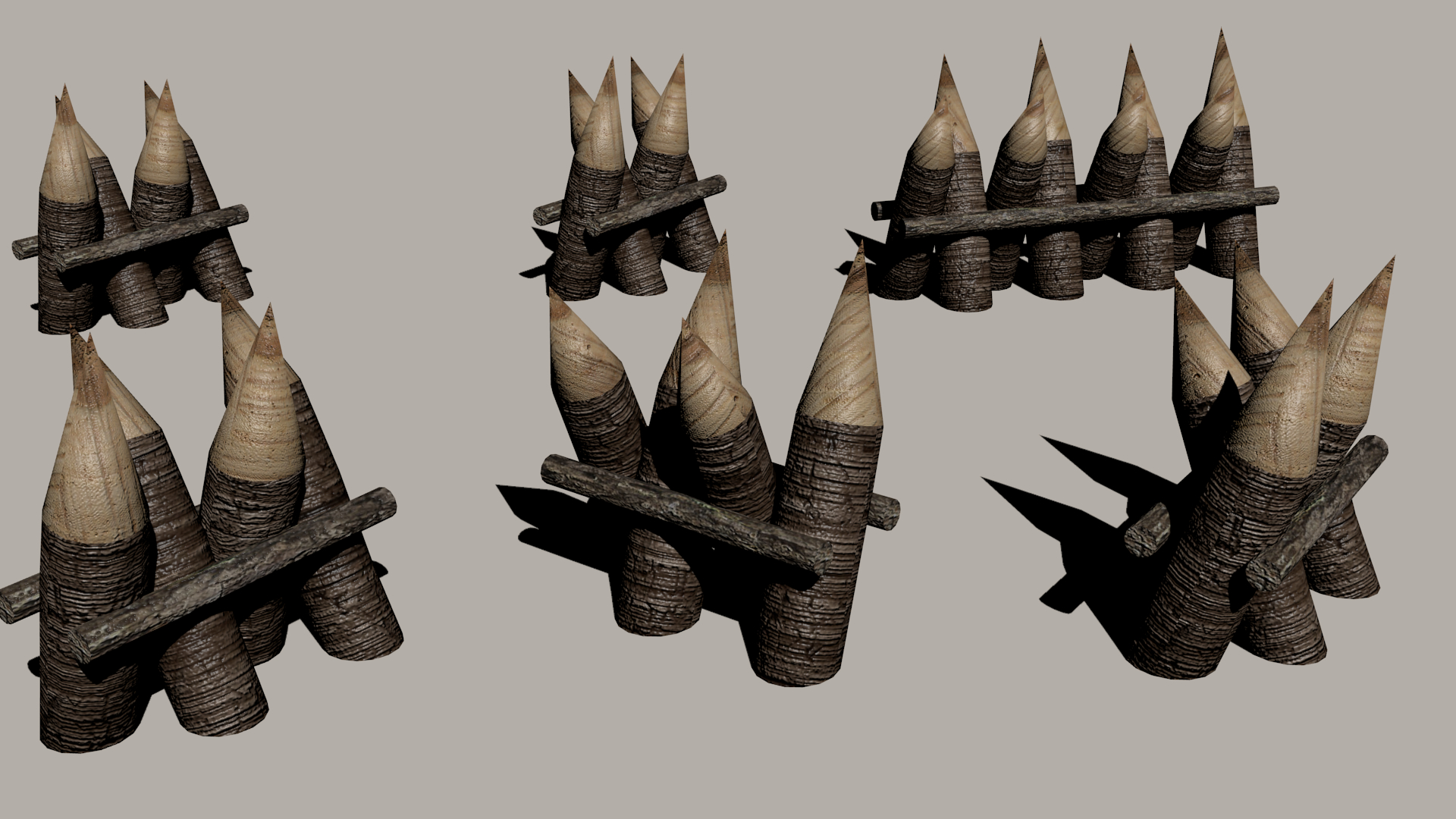 3d spike wall model