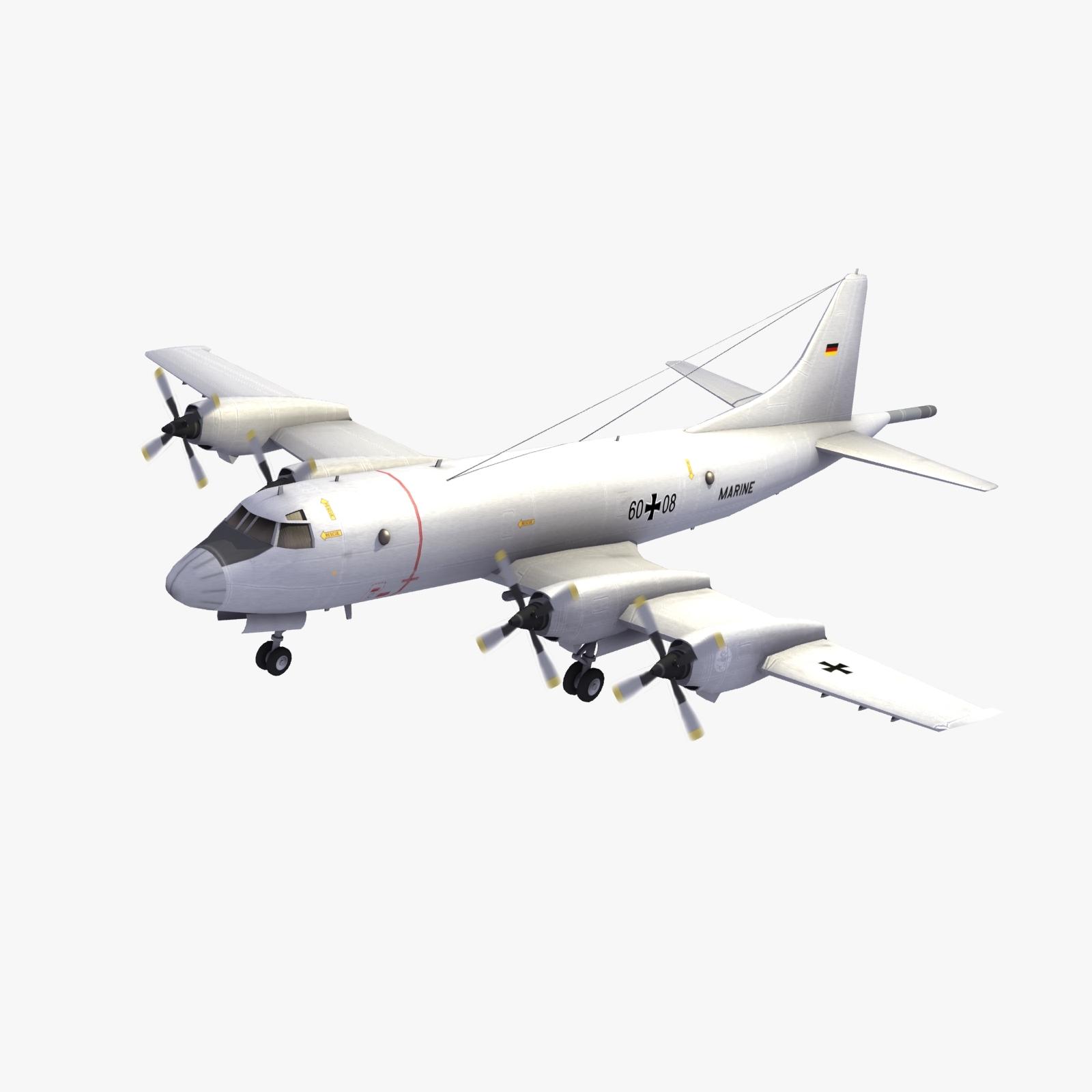 p3 orion aircraft deutsche 3d model