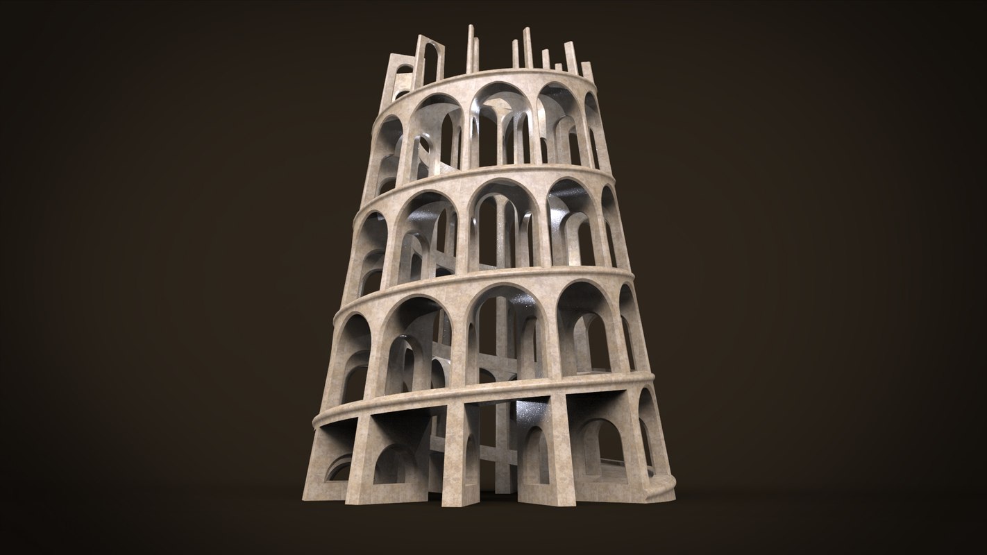 obj spiral tower