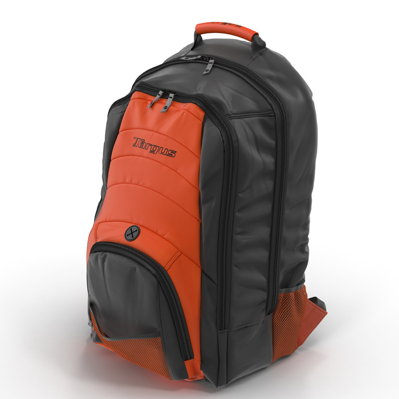 backpack black orange 3ds