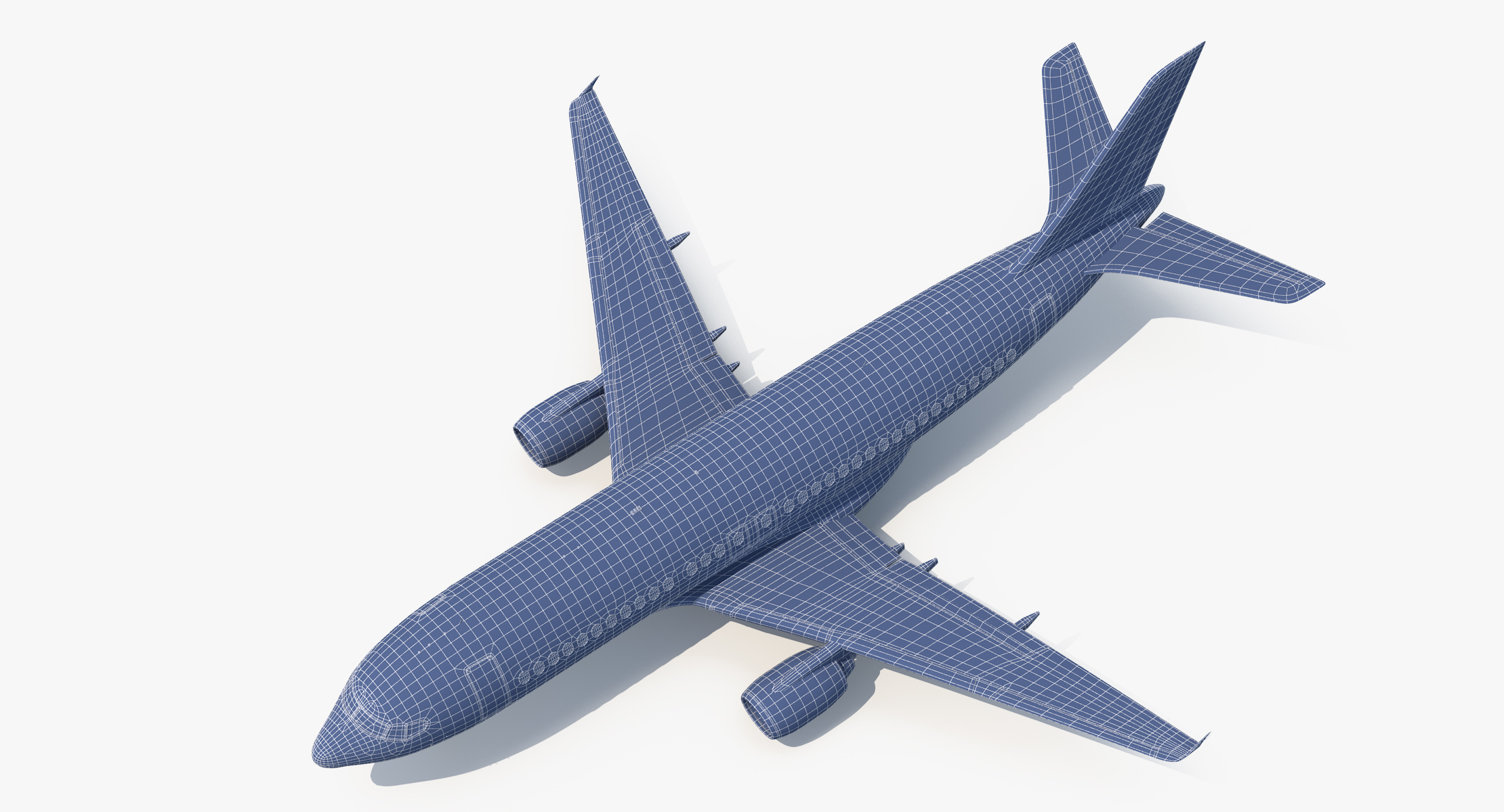 airliner plane airplane 3d model