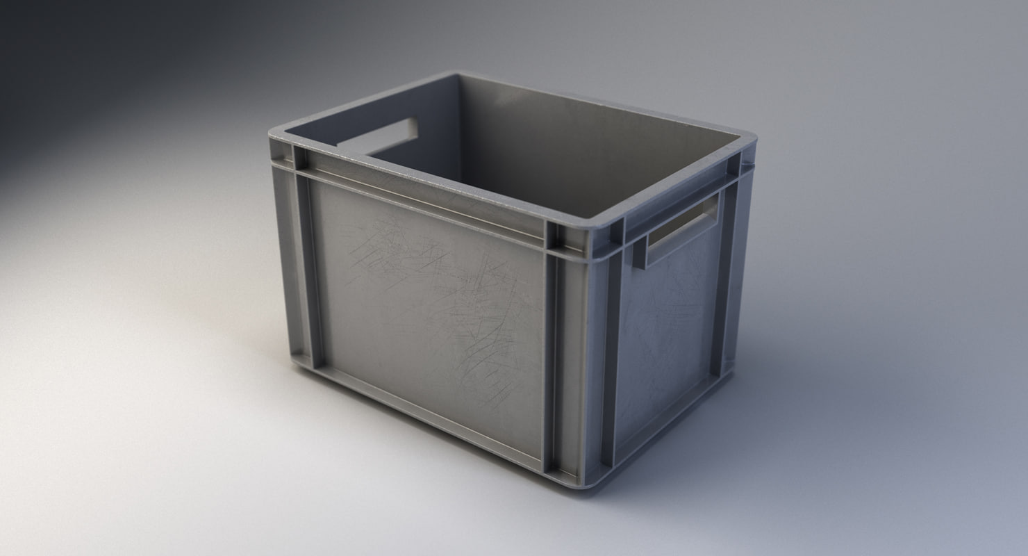 3d plastic box model