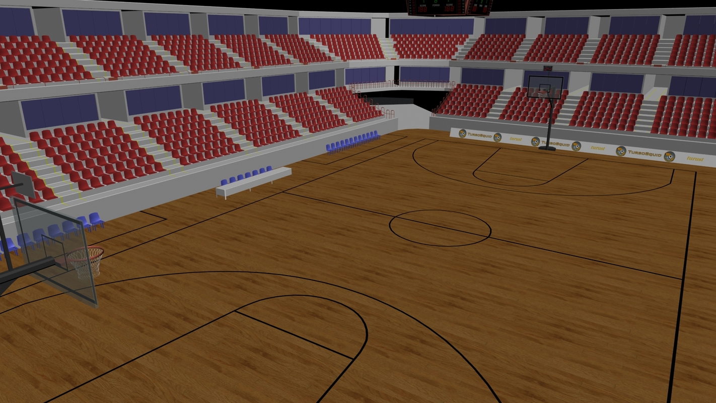 3dsmax basketball stadium