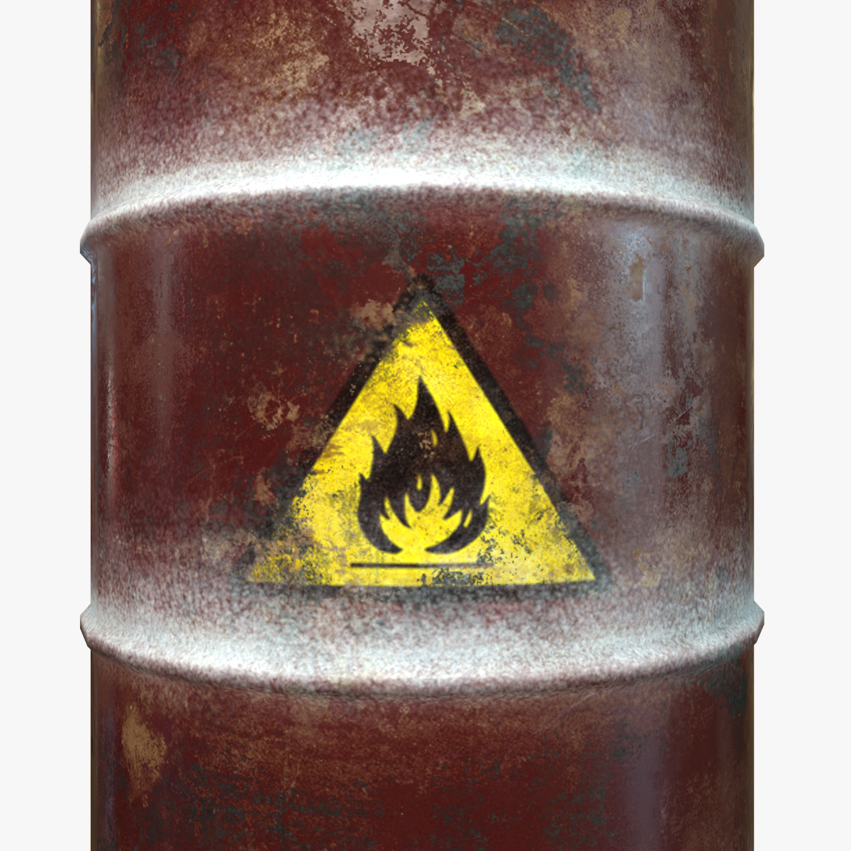 3d barrel liquid snowy